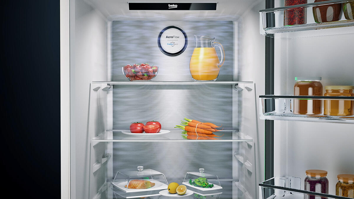 Beko LNP4686LVPS Tall Larder Fridge Freestanding 190cm x 60cm - Expert ...