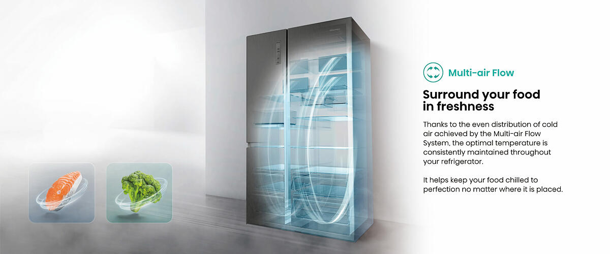 Buy Hisense Side By Side 637L Wifi + Inverter & Led Touch | Nidadanish ...