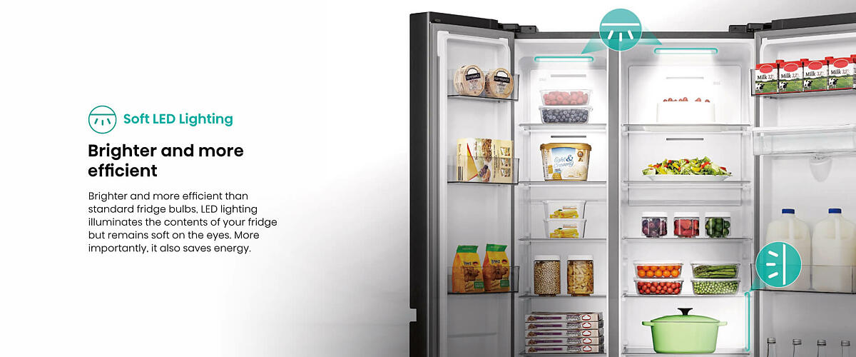 Buy Hisense Side By Side 637L Wifi + Inverter & Led Touch | Nidadanish ...