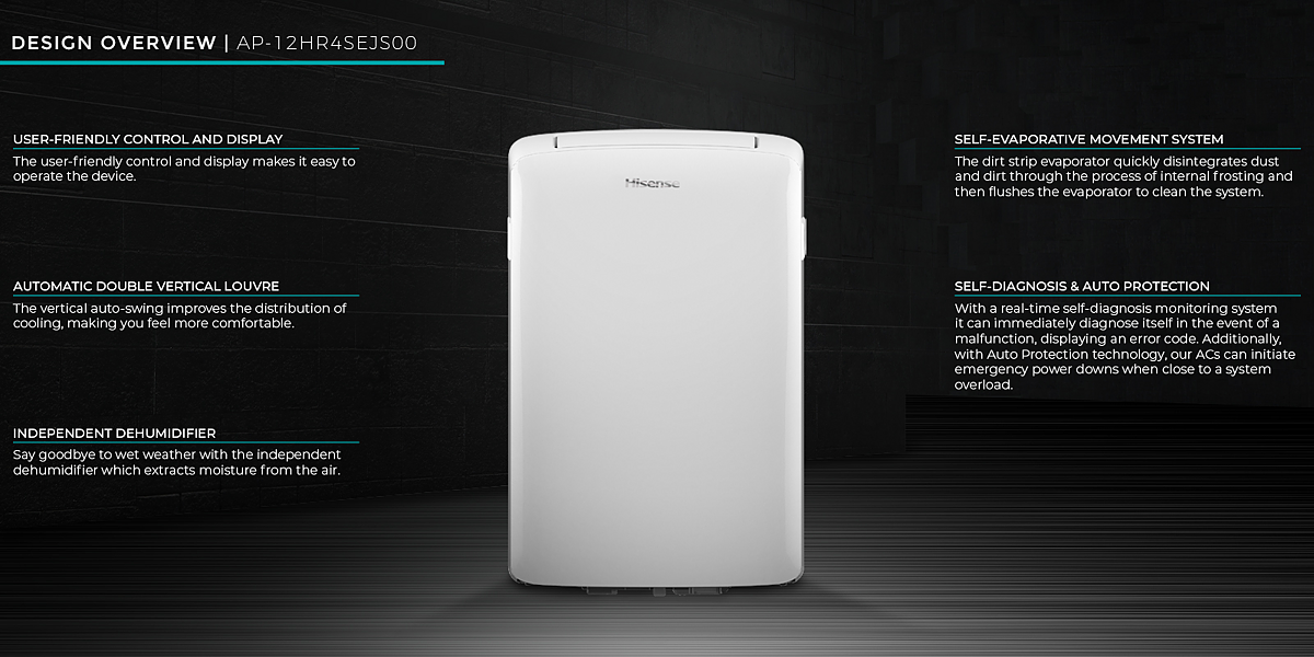 Buy Hisense Air Conditioner 12000BTU Portable AP12-HR4SEJS00 ...