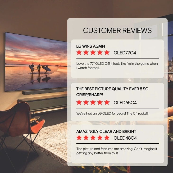 LG Electronics - OLED48C4PUA - 48 inch Class LG OLED evo C4 4K Smart TV ...