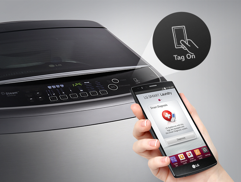 Lg washing machine tag on store