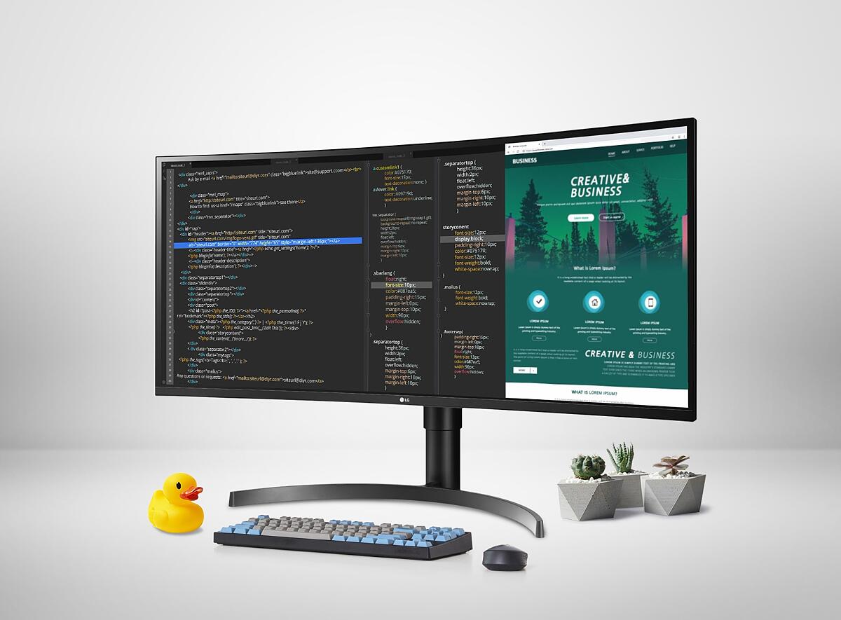 LG 35-inch Class Ultrawide Curved WQHD HDR10 35WN65C-B