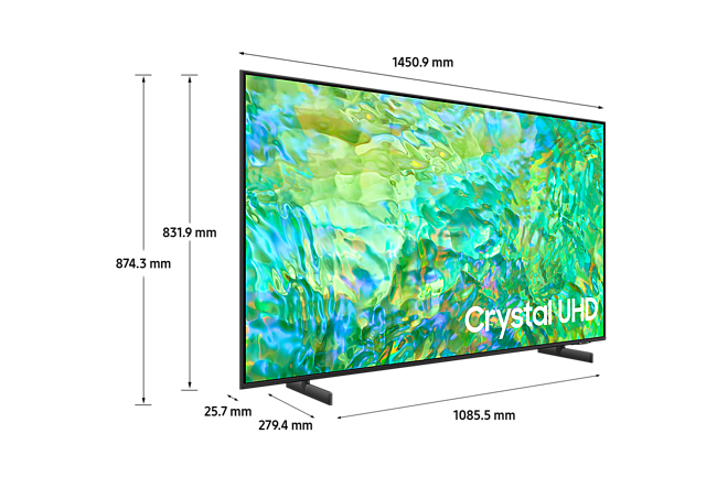 SAMSUNG 75" Class CU8000 Crystal UHD 4K Smart TV, 12/28/2023