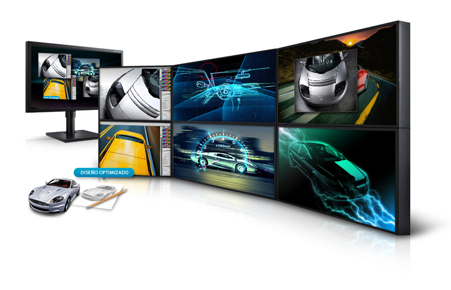 PANTALLA MULTIDISPLAY 6 MonitorES 23" MD230X6