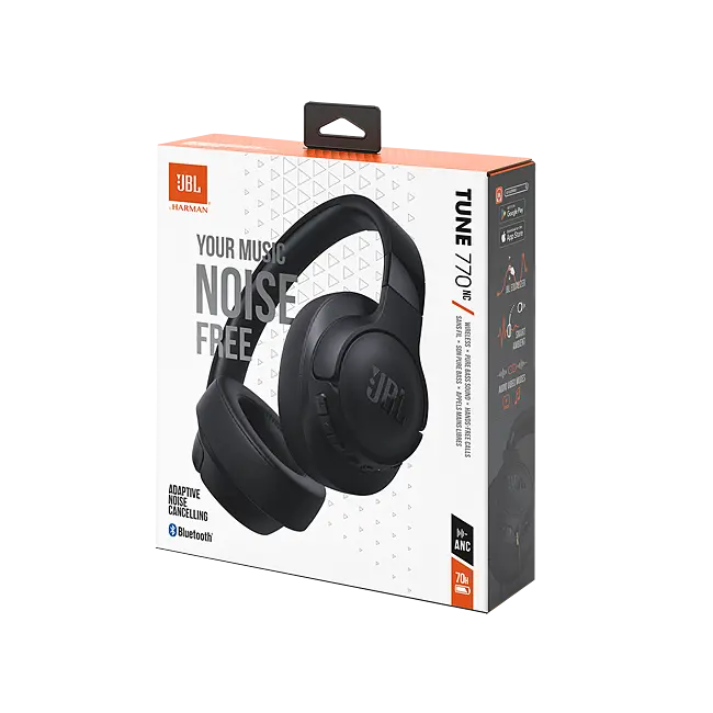 JBL Tune 770 NC - Black - Hörlurar | Webhallen