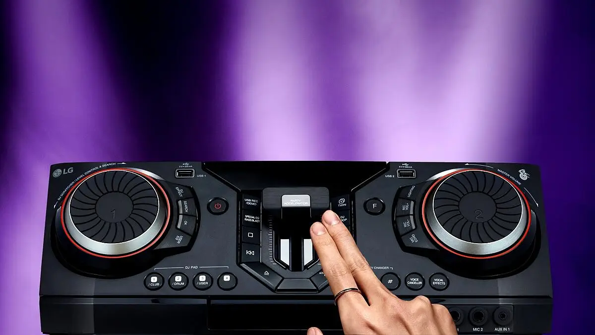 Mini Componente LG XBOOM CL87 2350W Multi Bluetooth Karaoke Luces LG ...