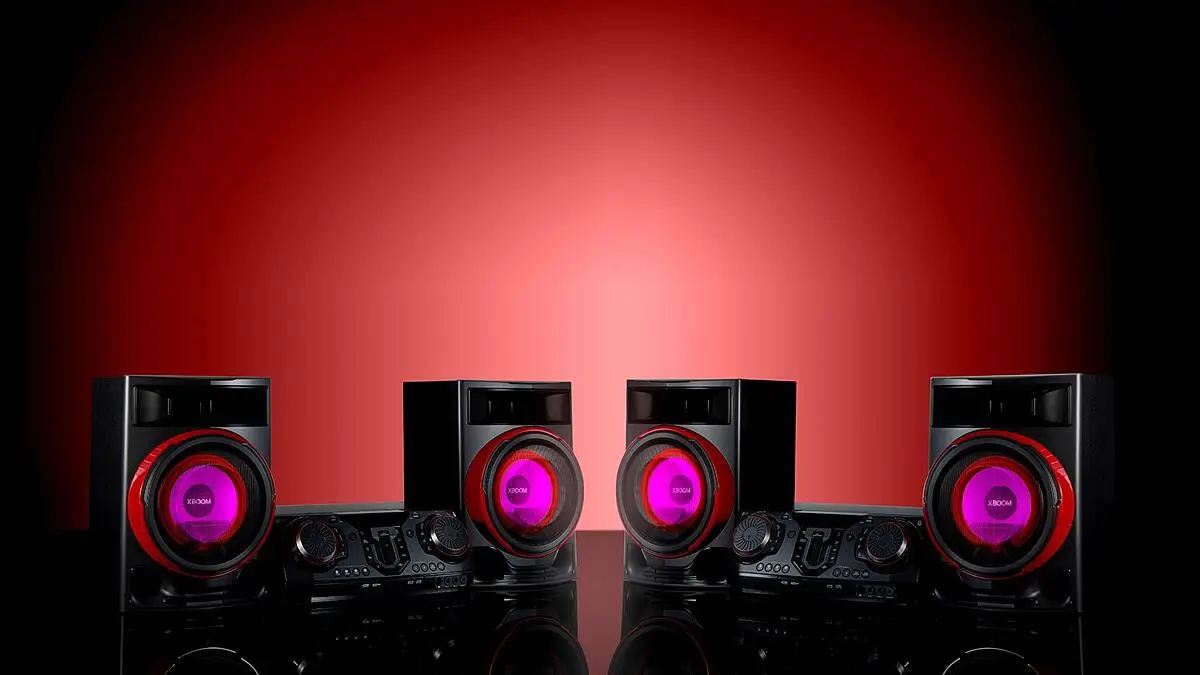 Mini Componente LG XBOOM CL87 2350W Multi Bluetooth Karaoke Luces LG ...