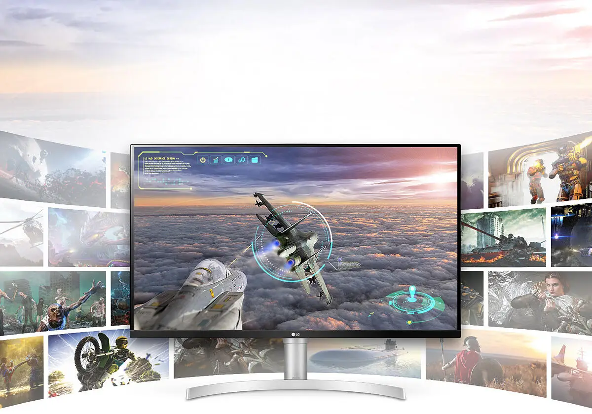 LG 32UN550-W 32-inch UHD HDR Monitor with FreeSync