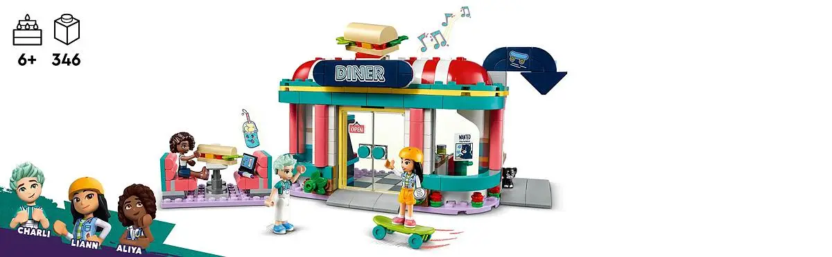 Buy LEGO® 41728 Heartlake Downtown Diner | Official LEGO® AE