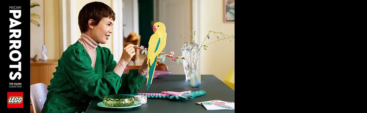 LEGO® The Fauna Collection – Macaw Parrots | Official LEGO® AE