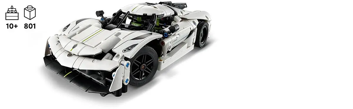 LEGO Technic Koenigsegg Jesko Absolut vit hyperbil 42184 - LEGO | Webhallen