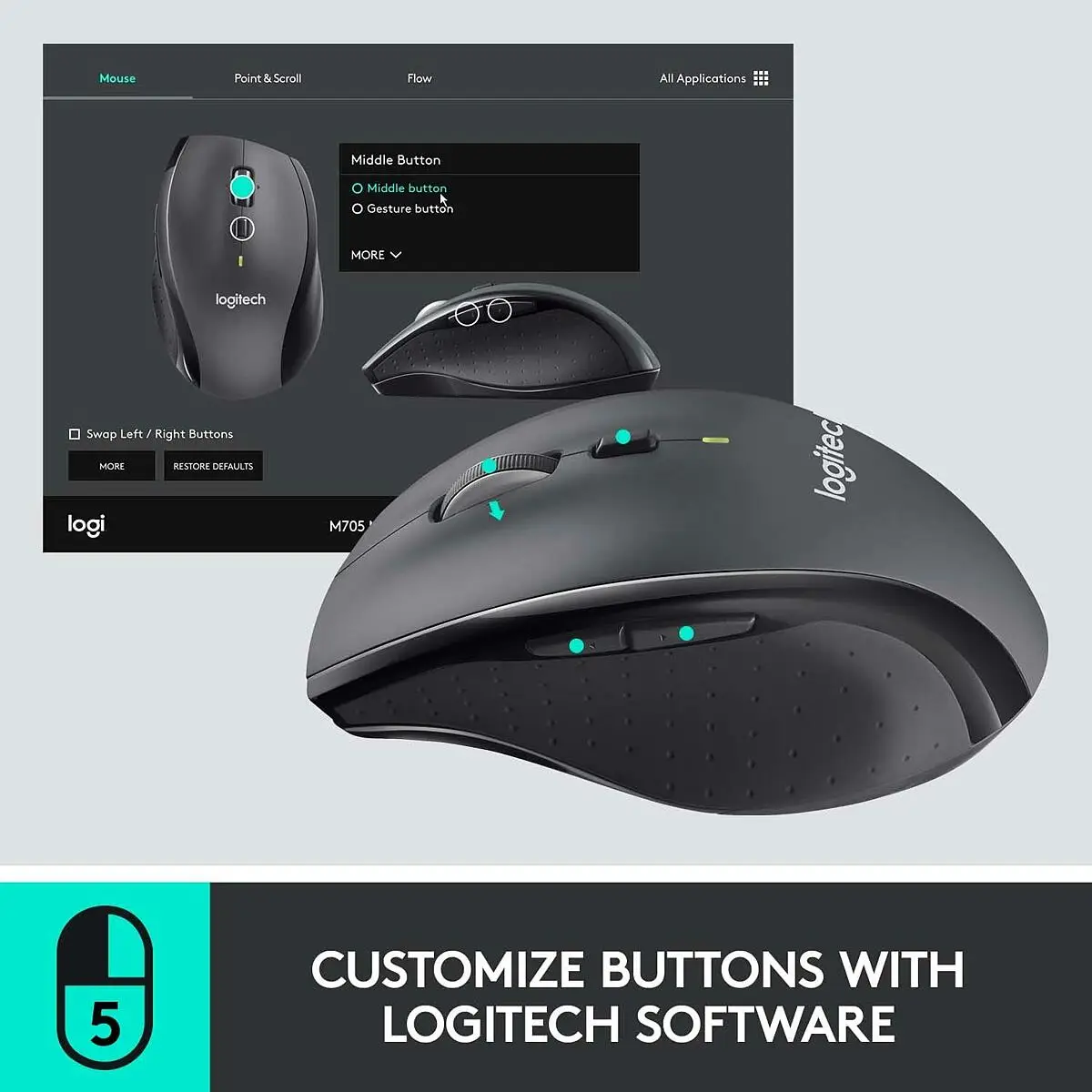 Logitech Productivity Plus Mouse– Brands For Less USA
