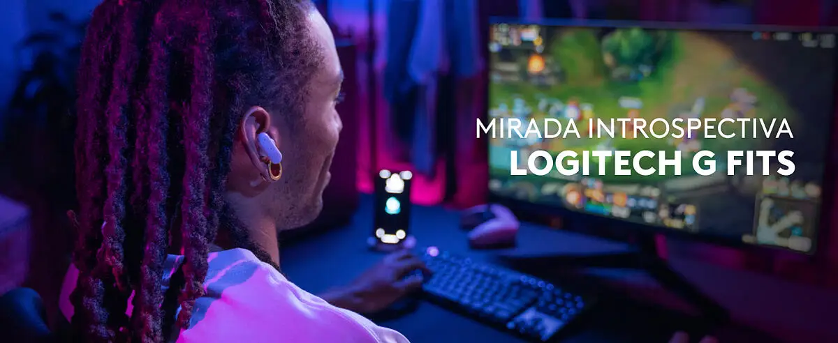 Audífonos Gamer Logitech G FITS, True Wireless, LIGHTSPEED + Bluetooth, White - NotebooksYa!
