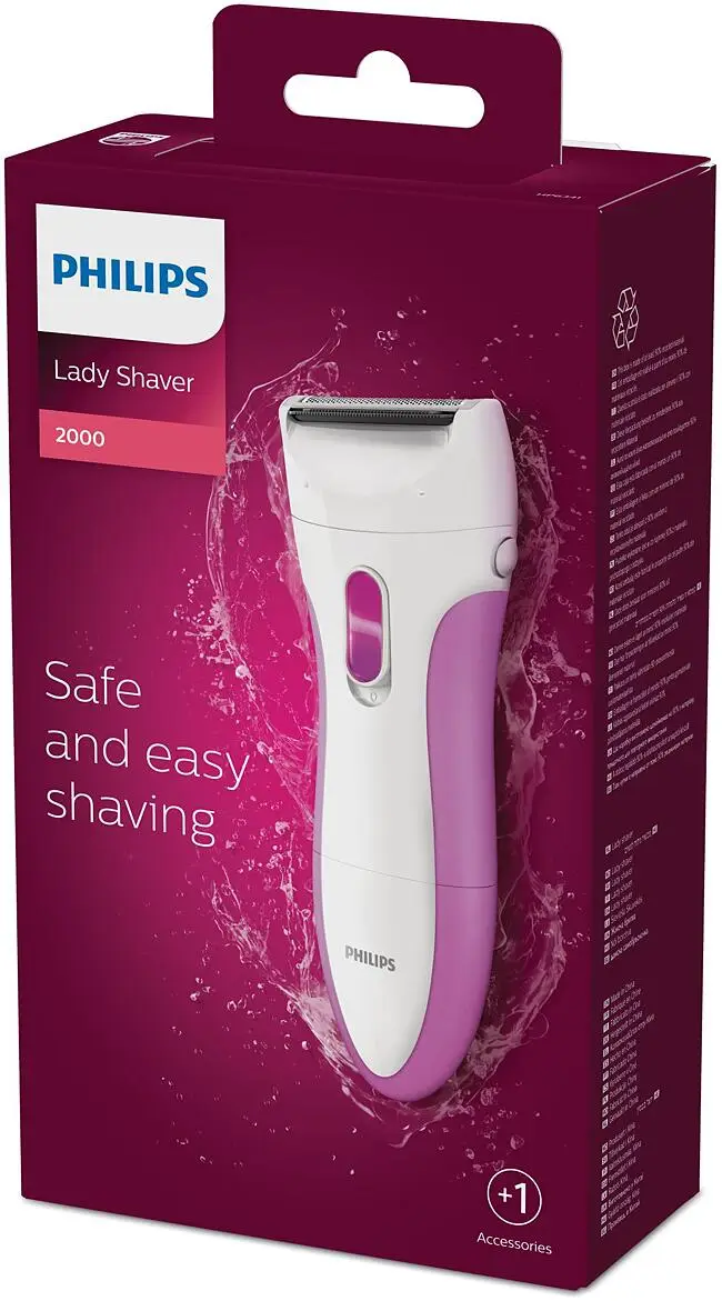 PHILIPS SATINSHAVE ESSENTIAL WET AND DRY ELECTRIC SHAVER – PINK/WHITE ...