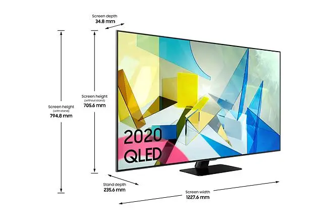 Samsung q80t 55 inch store